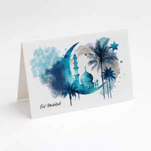 6x Eid Mubarak Cards, Eid Mubarak Multipack Greetings Cards, Happy Eid ...