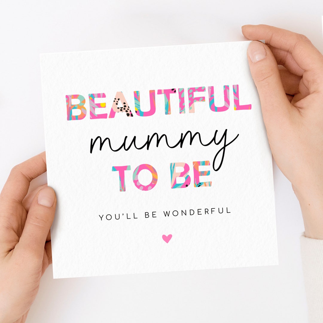 Beautiful Mummy to Be Congratulations on Your Pregnancy Card - Etsy