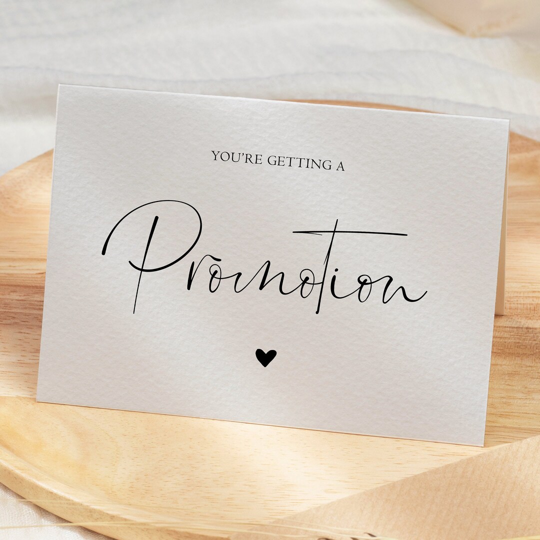 You're Getting A Promotion Pregnancy Announcement Card, Baby ...