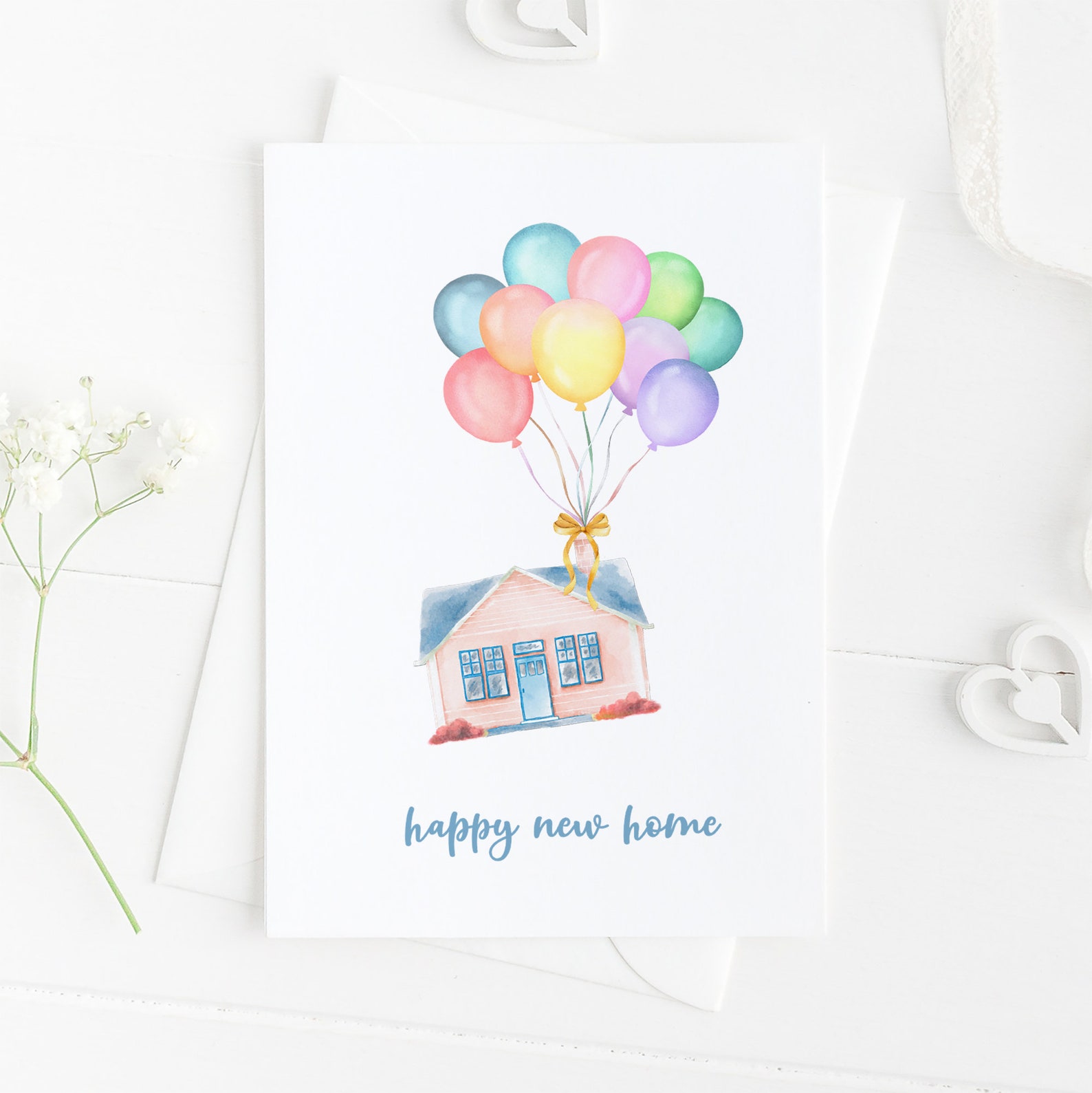 Happy New Home Card Congratulations on New House Card - Etsy