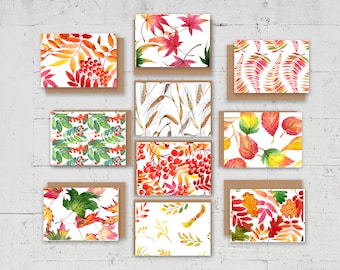 Autumn Greeting Cards, Set of 3. Blank Inside. - Etsy