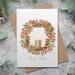 5x Christmas Watercolour Cards, Winter Holidays Card Set, Christmas ...