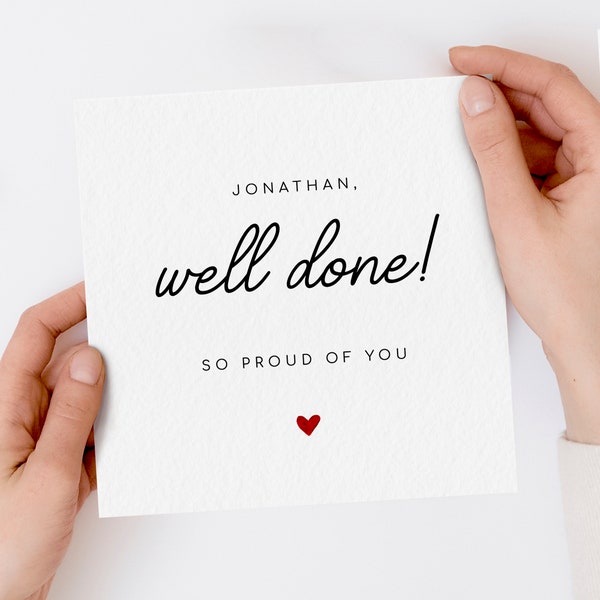 Well Done Card - Etsy UK