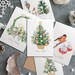 5x Christmas Watercolour Cards, Winter Holidays Card Set, Christmas ...