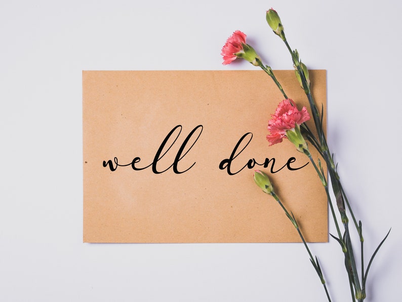Well Done Card Proud of You Card Good Job Card | Etsy