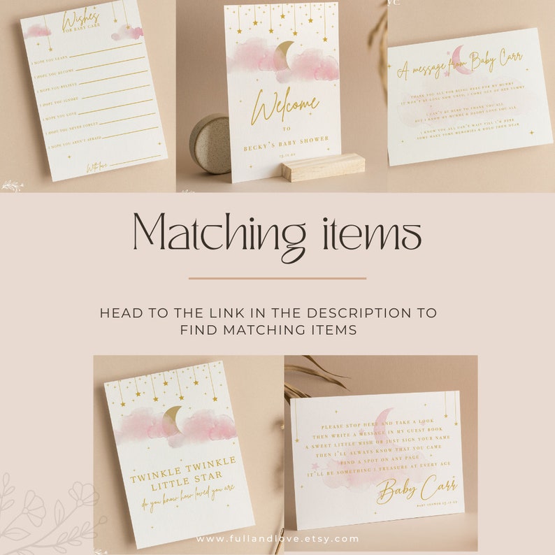 Word Scramble Baby Shower Game Cards| | Twinkle Little Star | Pink Baby ...