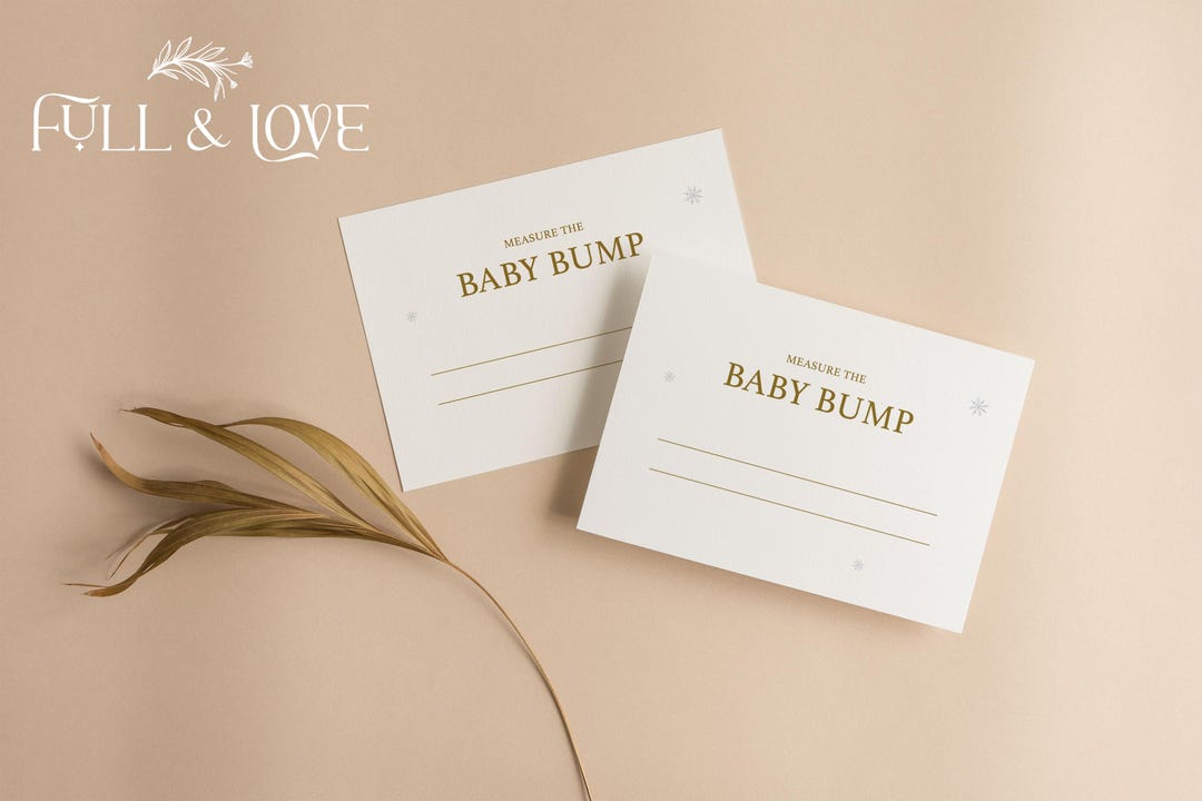 Measure the Baby Bump Cards | How Big is Mummys Belly | Gender Neutral ...
