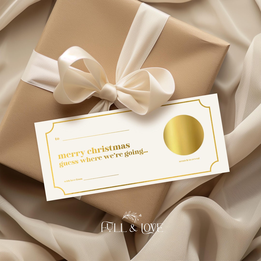 Christmas Voucher Scratch to Reveal | Create a Voucher | Christmas ...