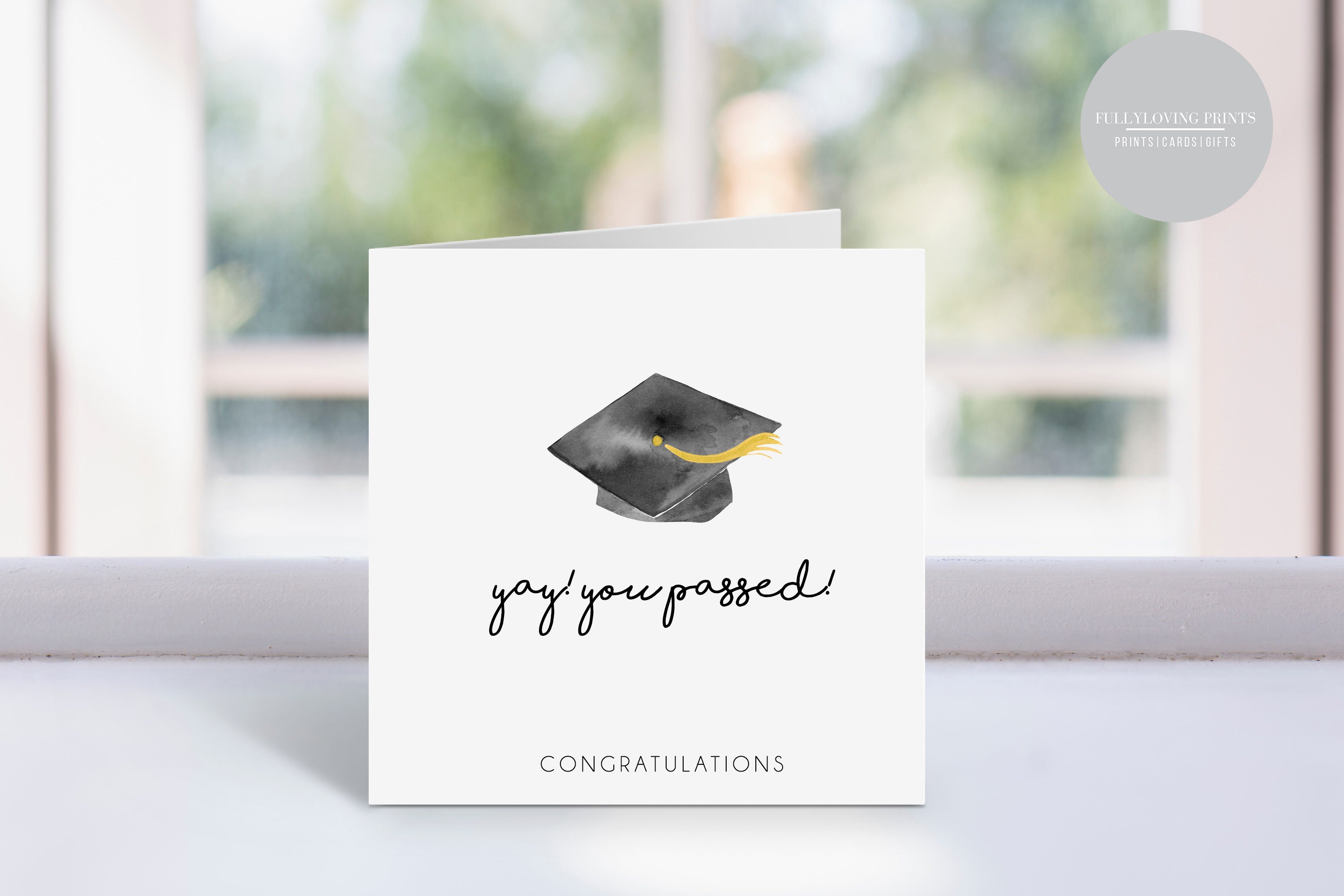 Graduation Card Yay You Passed Congratulations Leaving | Etsy