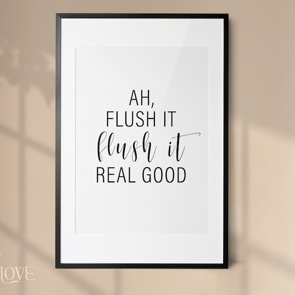Flush Toilet Quote - Etsy