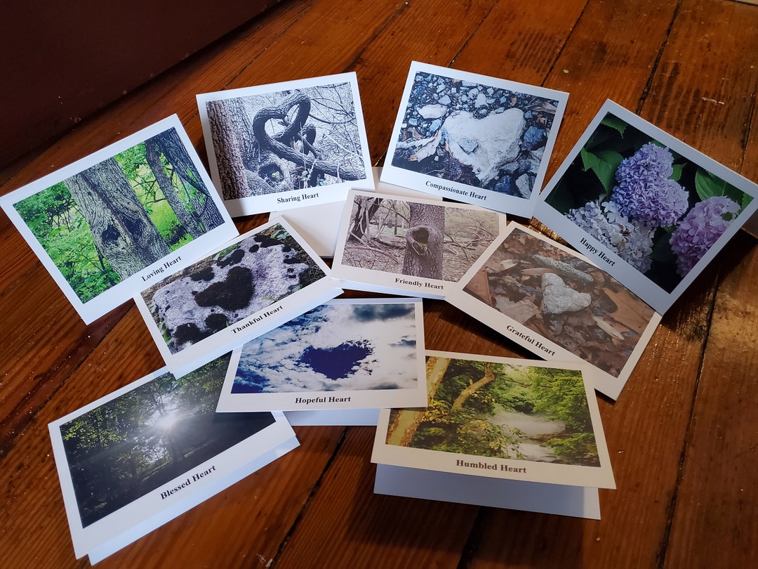 Sharing Heart, Inspirational Blank Folded Note Cards With Envelopes, 17 ...