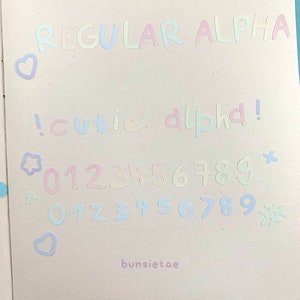 Alphabet & Symbols Sticker Sticker Sheet Planner Sticker - Etsy