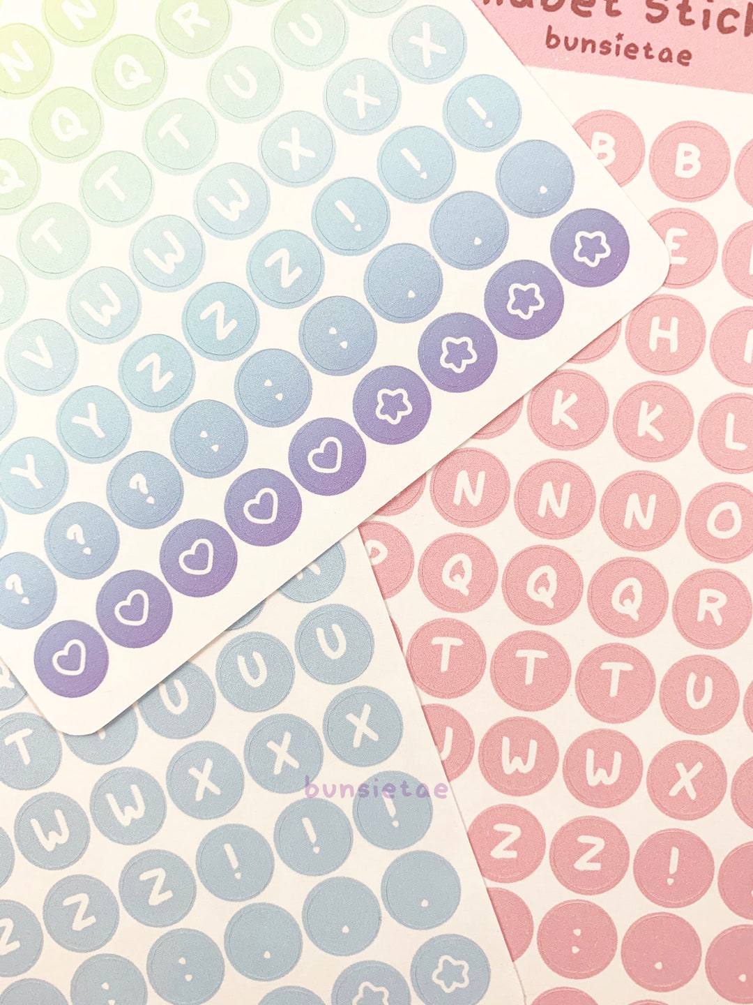 Alphabet Sticker Sticker Sheet Planner Sticker Journal - Etsy