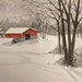 January Snow / Snow Scene / Winter Landscape / Original Watercolor ...
