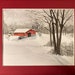 January Snow / Snow Scene / Winter Landscape / Original Watercolor ...