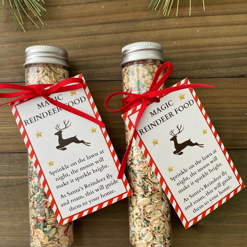 Reindeer Food Label - Etsy