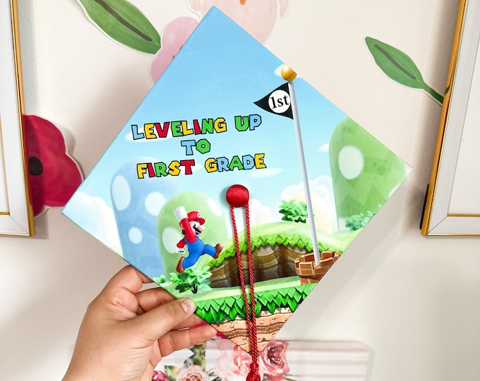 Customized Super Mario Graduation Cap, Super Mario-themed Graduation ...