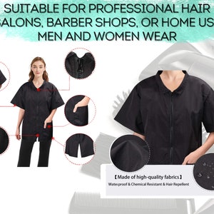 Custom Barber Smock, Barbershop Jacket, Pet Groomer Uniform, Beautician Shirt, Hairdresser Salon ...