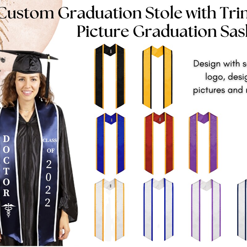 Greek Graduation Stole - Etsy
