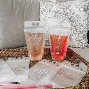Custom Alcohol Drink Pouches, Birthday Drinking Cup, Adult Booze Bag ...