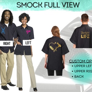 Custom Barber Smock, Barbershop Jacket, Pet Groomer Uniform, Beautician ...