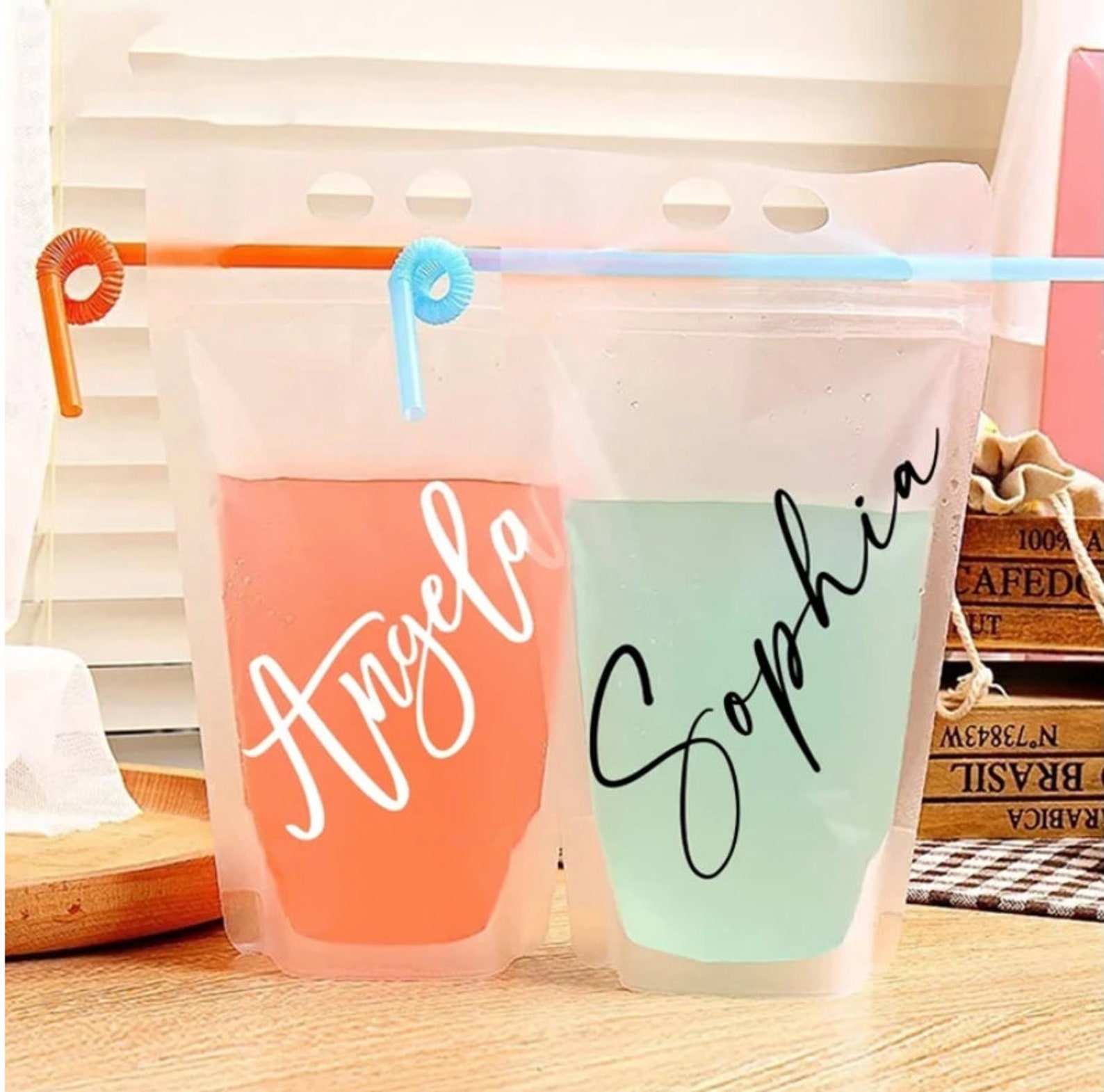 Custom Alcohol Drink Pouches, Birthday Drinking Cup, Adult Booze Bag ...