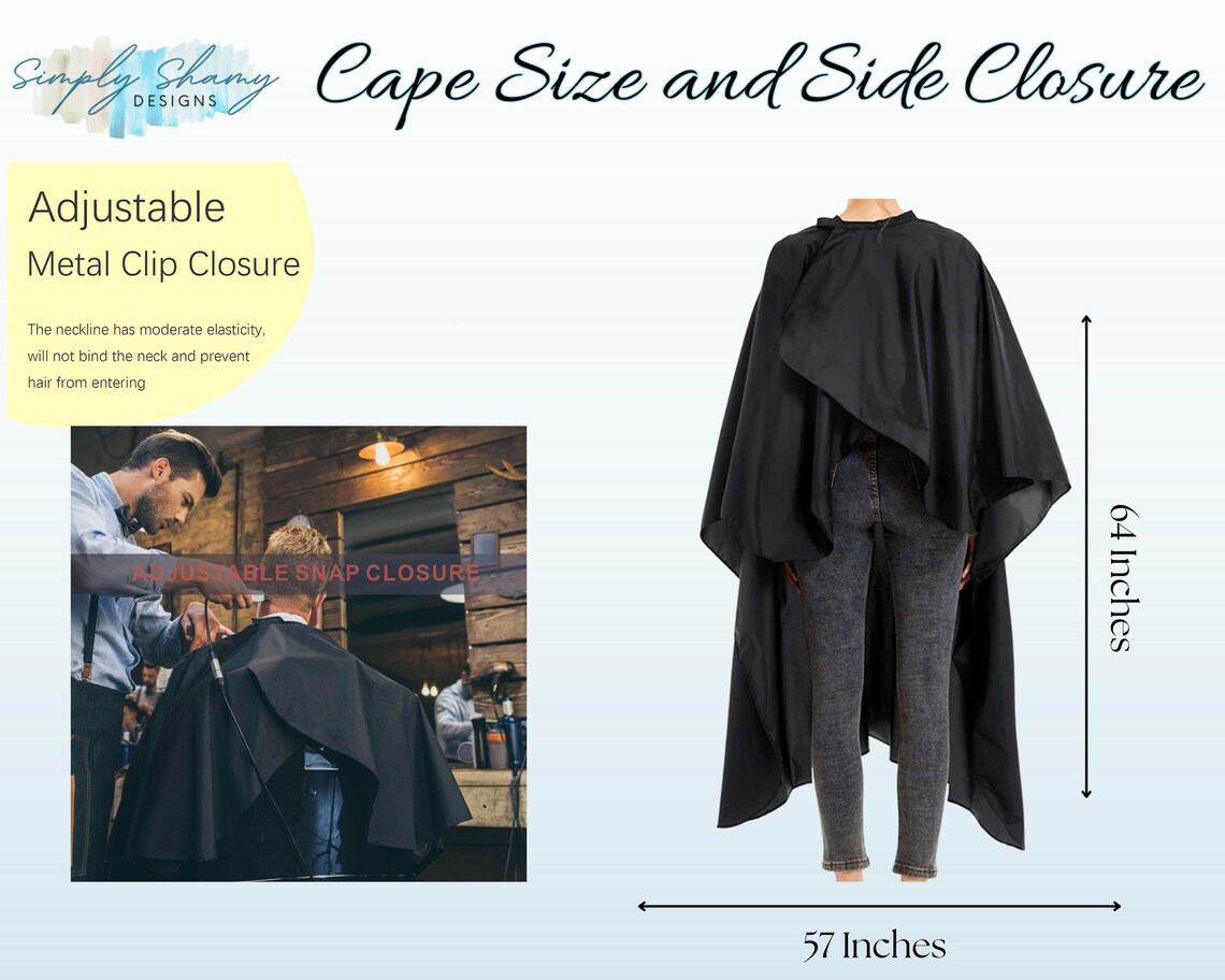 Personalized Cutting Cape With Your Logo Beauty Cape Hairdressing Salon ...