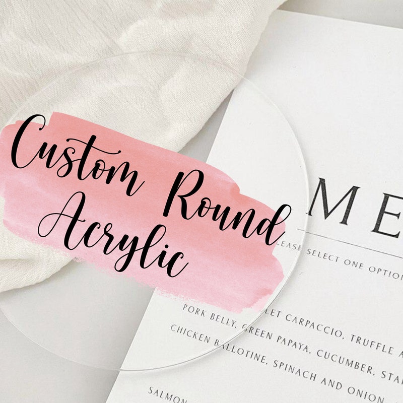 Acrylic Place Card - Etsy