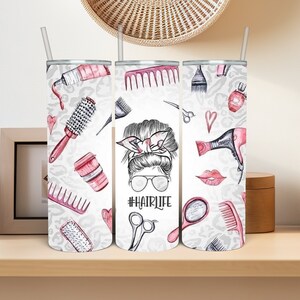 Personalized #hairlife Tumbler, Hair Life Tumbler Custom, Hair Stylist ...