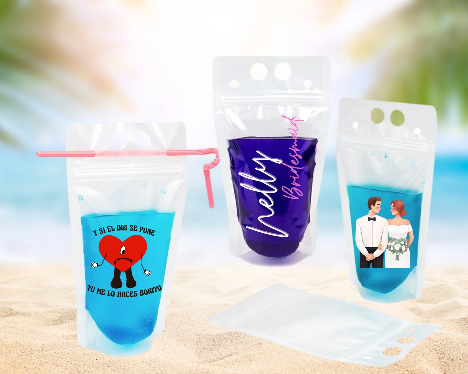 Custom Alcohol Drink Pouches Birthday Drinking Cup Adult - Etsy