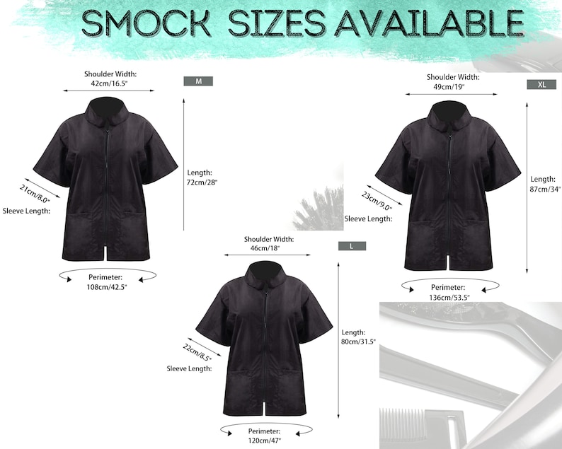 Custom Barber Smock Barbershop Jacket Pet Groomer Uniform - Etsy