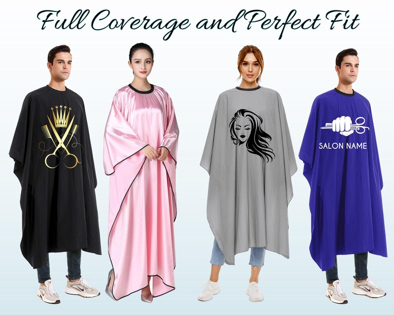 Personalized Cutting Cape With Your Logo Beauty Cape Hairdressing Salon ...