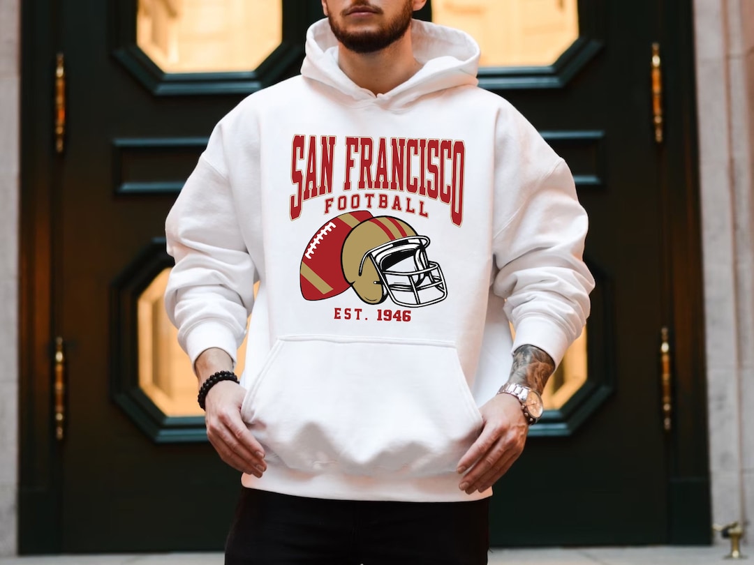 San Francisco Football Style Sweatshirt, San Francisco Football Shirt ...