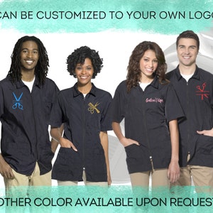Custom Barber Smock, Barbershop Jacket, Pet Groomer Uniform, Beautician ...