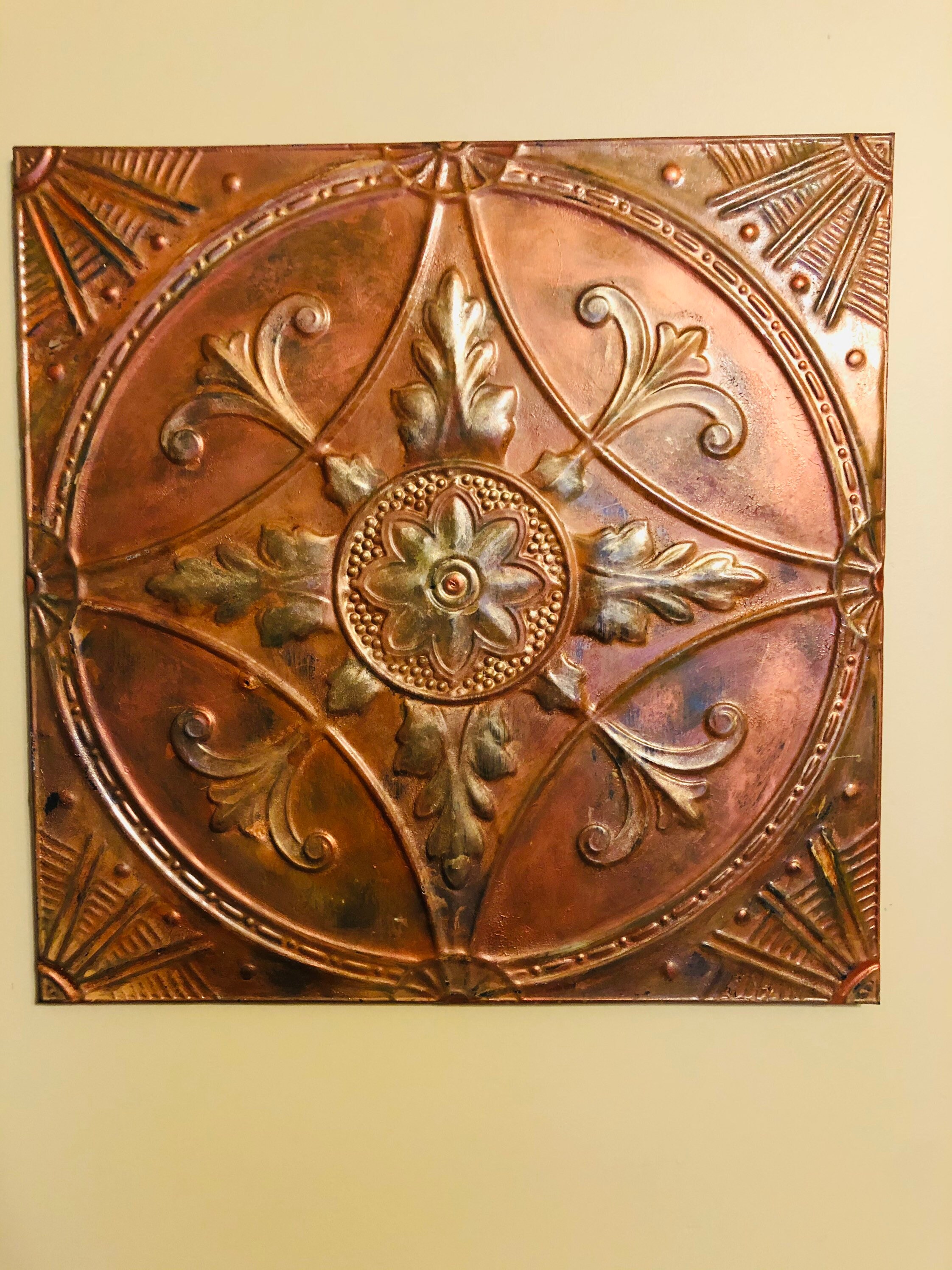 Antique Canadian Ceiling Tiles 1908 - 1915 - Approx. 23.5 X 23.5" - Etsy