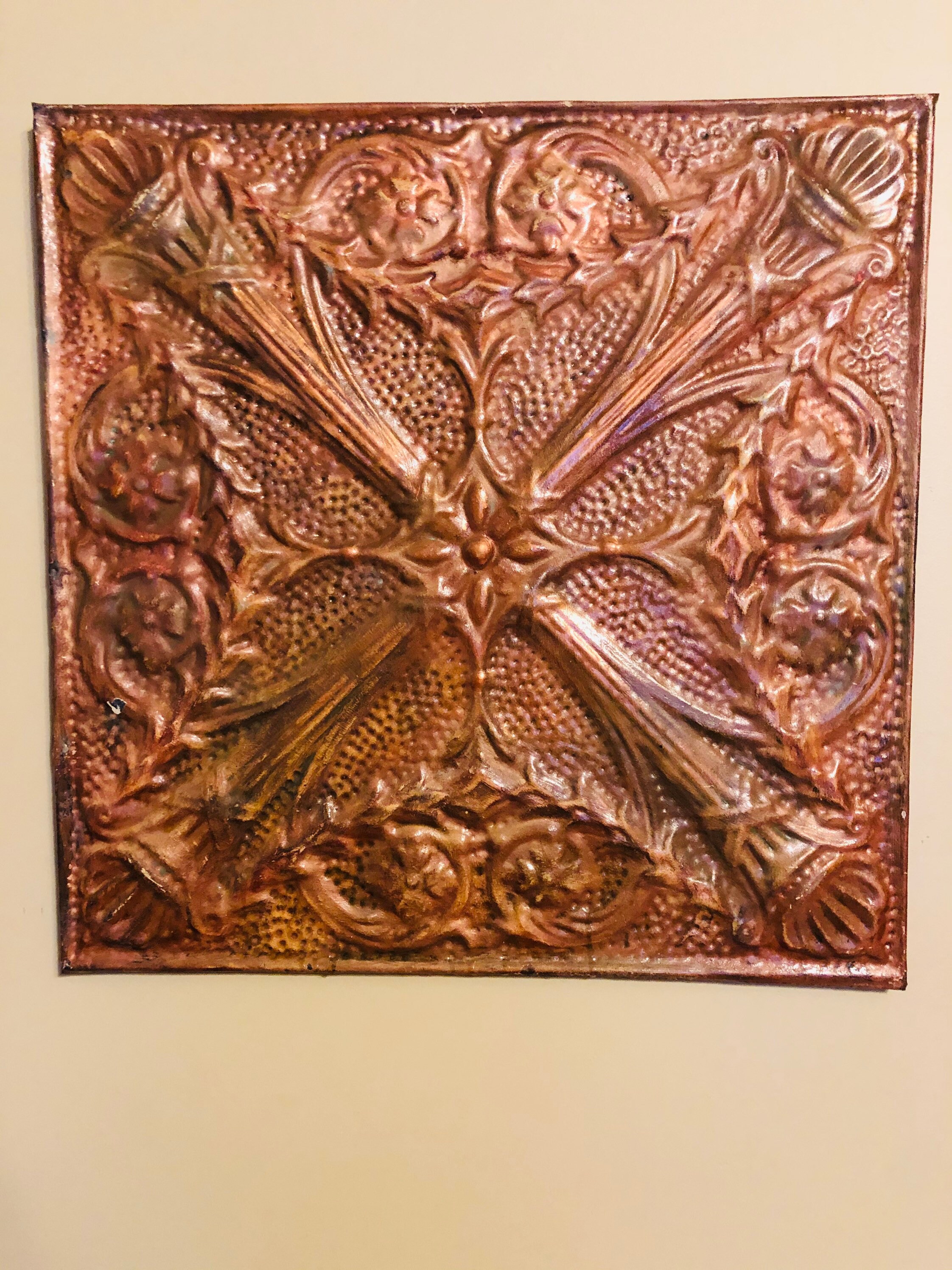 Antique Canadian Ceiling Tiles 1908 - 1915 - Approx. 23.5 X 23.5" - Etsy