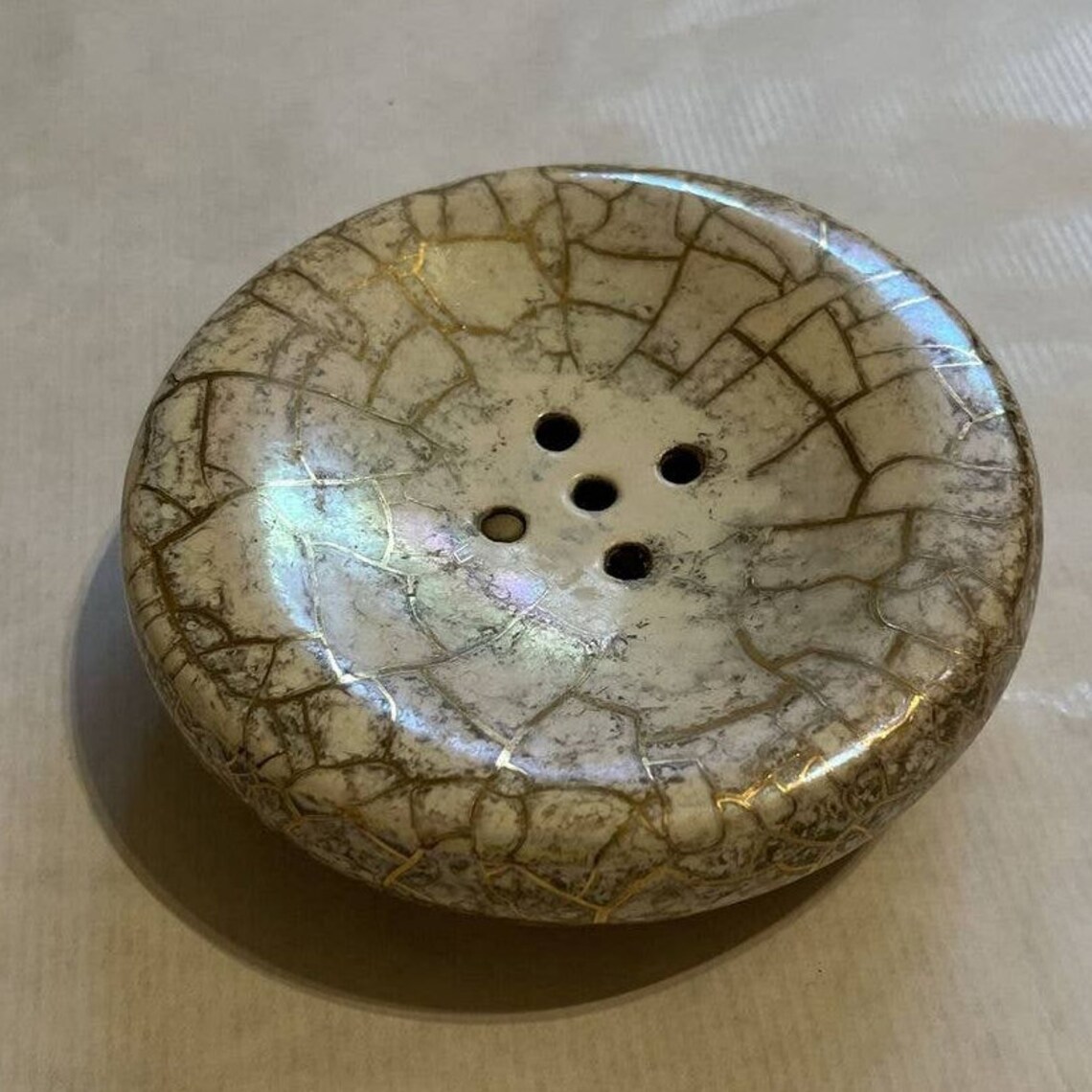 VINTAGE Pair of 1990s Hand Made Ceramic Soap Dishes Dated & Signed ...