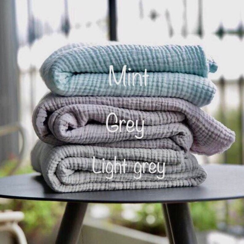 Muslin Sheet, 135/200 Cm, 100% Cotton Double Layer Muslin Gauze, Throw ...