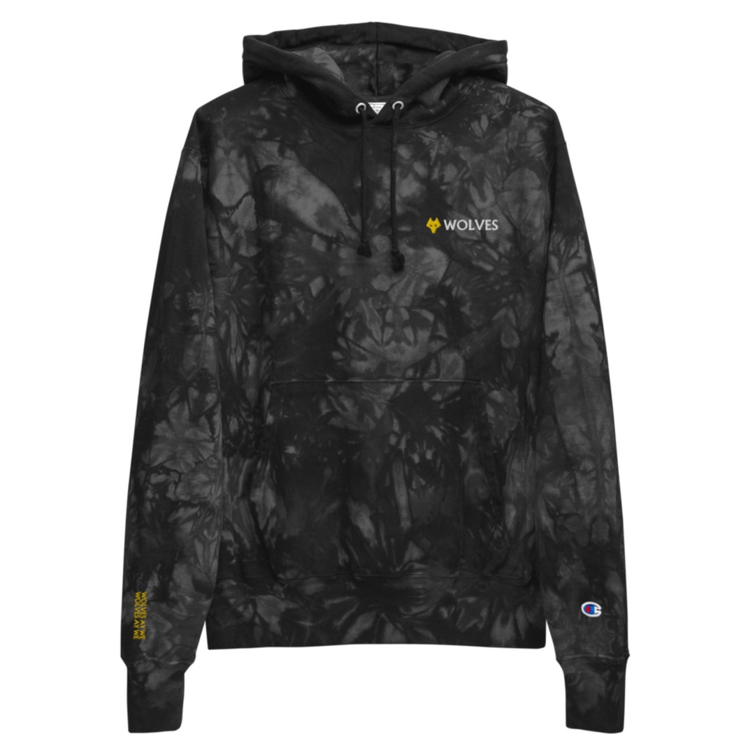 Wolves-inspired wolves Ay We Tie Dye Embroidered Hoodie, English Soccer ...