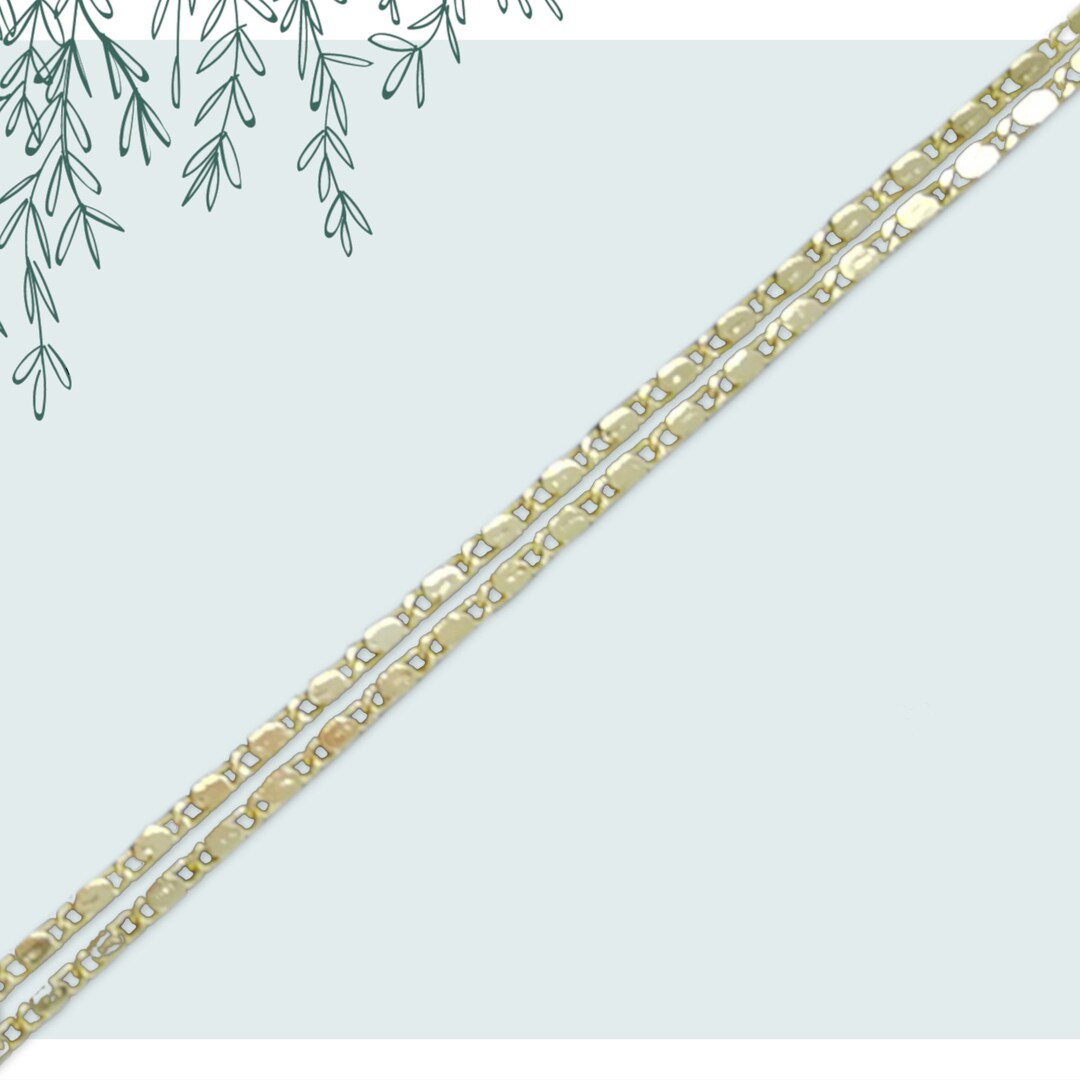 14K Gold Filled Scroll Chain Necklace for Jewelry Making, Layering ...