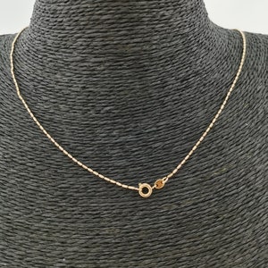 18K 17.5 Inch Real Gold Plated Bead Necklace Chain for Jewelry Necklace ...