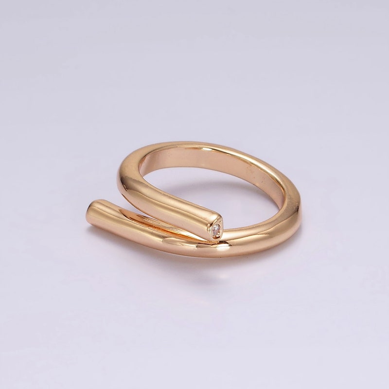 Modern Gold Ring - Etsy