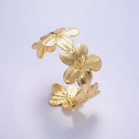 Flower Bangle - Etsy