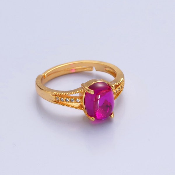 Fuchsia Ring - Etsy