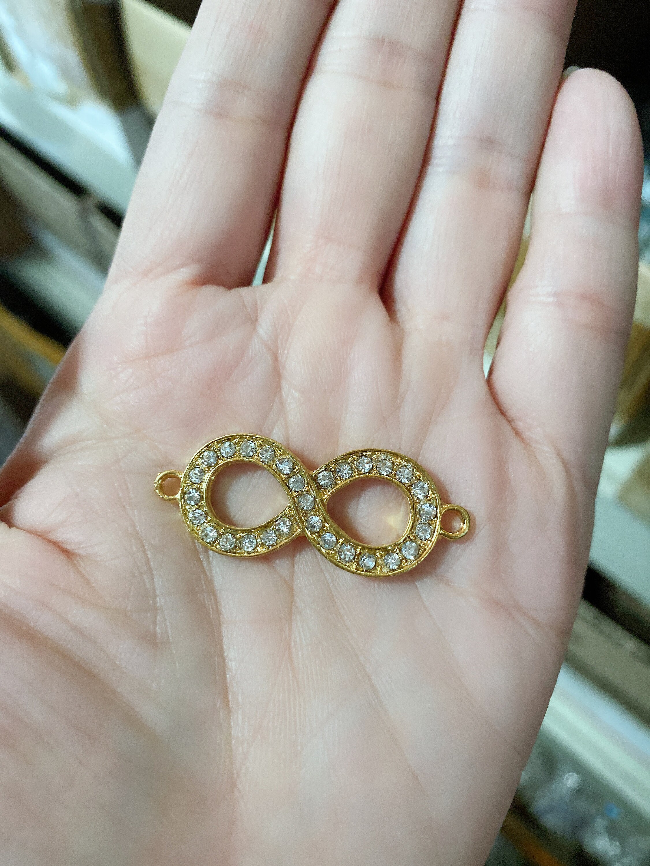 Jewelry Making & Beading Craft Supplies & Tools Gold Infinity Connector ...