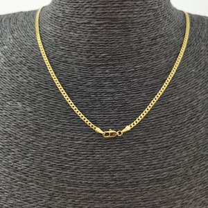 24K 20 Inch Real Gold Plated Curb Necklace Chain for Jewelry - Etsy