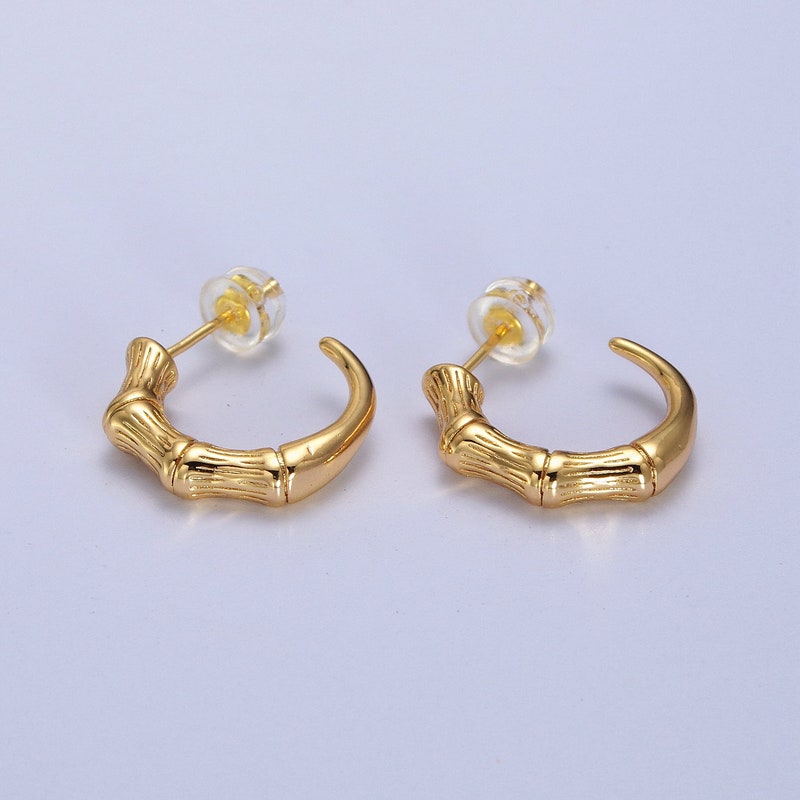 Bamboo Earrings - Etsy