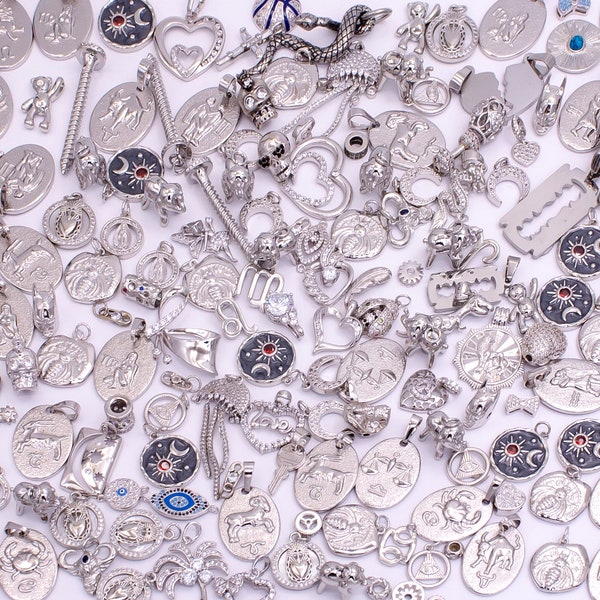 Silver Charms - Etsy