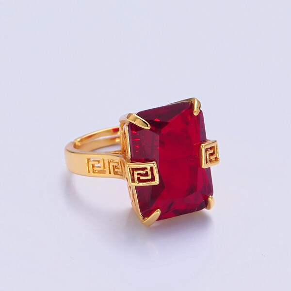 Large Ruby Ring - Etsy