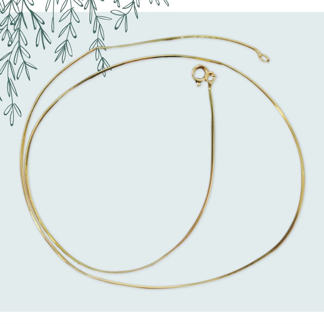 24K Gold Plated Cocoon Chain Necklace for Jewelry Making, 18 Inches - Etsy